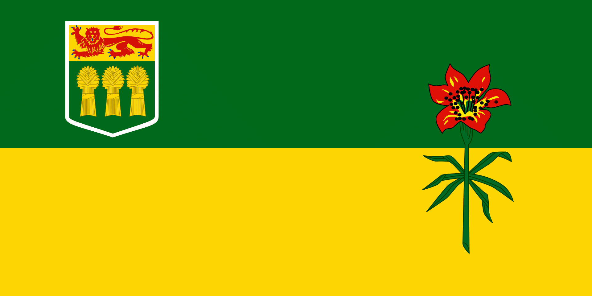 Flag of Saskatchewan - Smoke Tree Manor